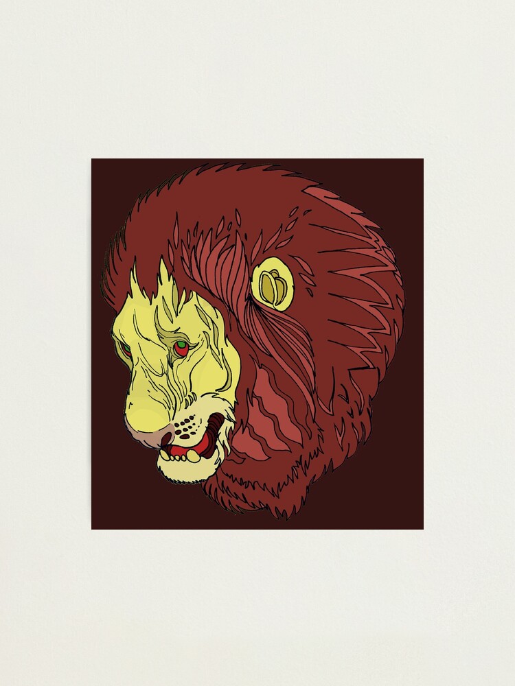 "National Animal of Morocco: Barbary Lion" Photographic Print for Sale ...