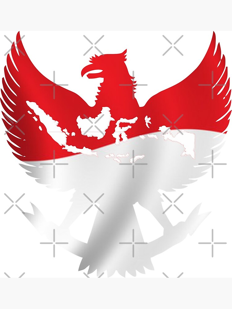 "Garuda - Indonesia - Red White" Art Print for Sale by Jascomart ...