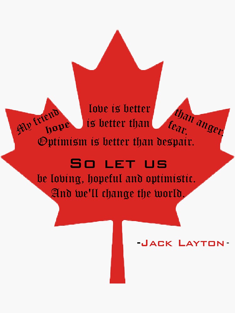 "jack layton" Sticker for Sale by mirette1 | Redbubble