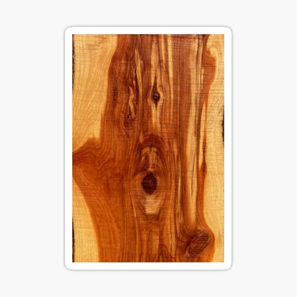"RED CEDAR (Wood Grain)" Sticker for Sale by Tree45 | Redbubble