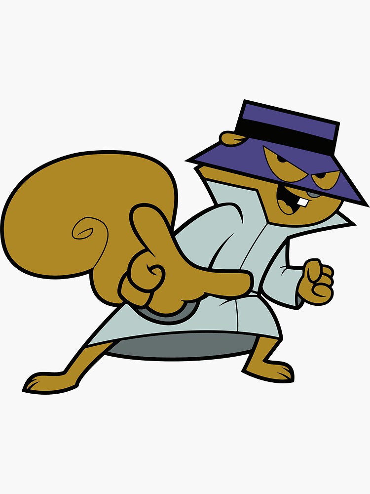 "Secret Squirrel" Sticker for Sale by Dezzso | Redbubble
