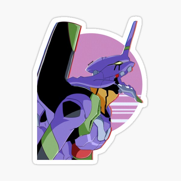 "EVA-01" Sticker by RachL | Redbubble