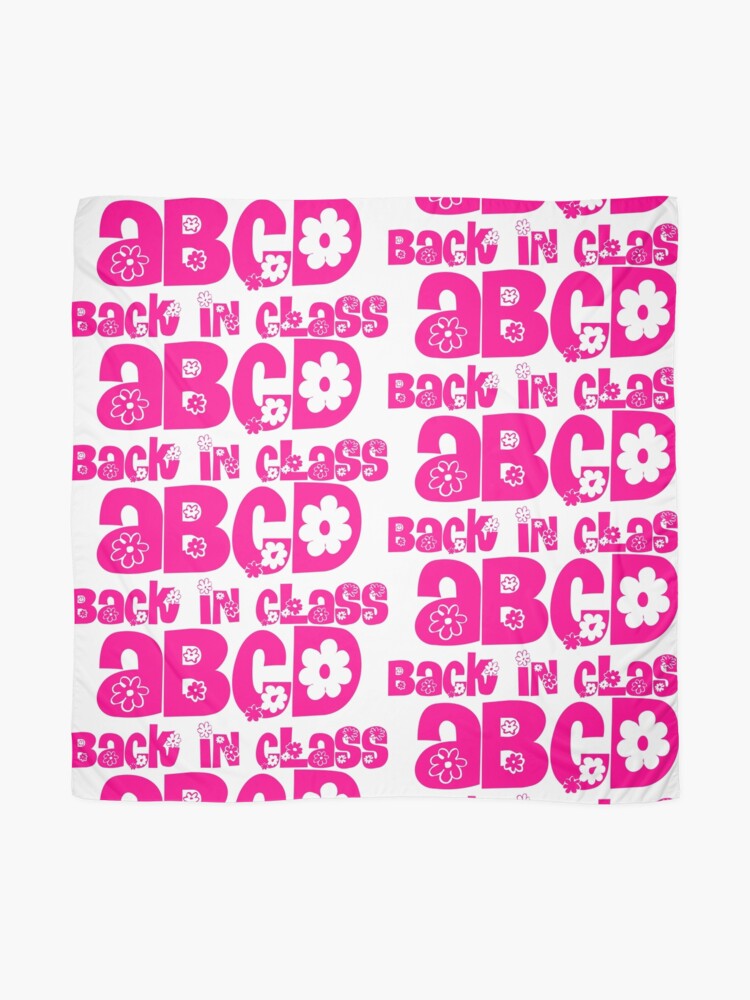 Foulard « ABCD retour en classe svg, tee-shirt de début d’école, t-shirt pour enfant, svg pour t ...