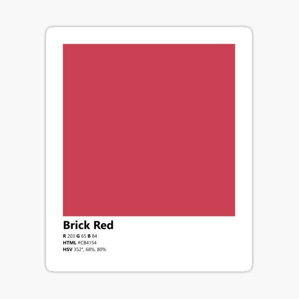 Pantone Brick Red
