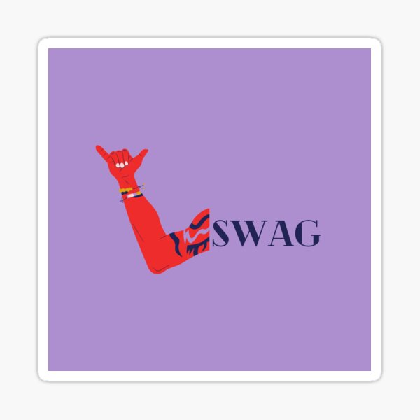 "SWAG" Sticker by ayshafarahana | Redbubble
