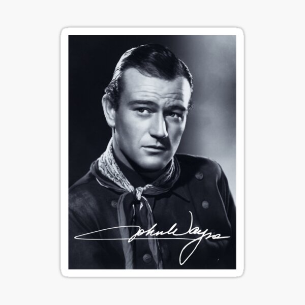 "John-Wayne| Perfect Gift|John Wayne" Sticker for Sale by sandybeula ...