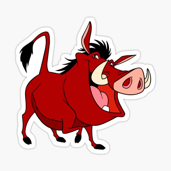 "Pumba 2" Sticker for Sale by Seraphime | Redbubble