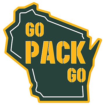 "Go Pack" Sticker for Sale by Sockgames | Redbubble