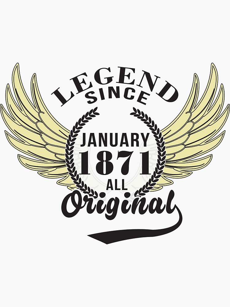 "Legend since original | angle wing" Sticker for Sale by Graphixmax ...