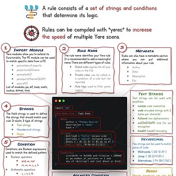 "Anatomy of a YARA Rule" Poster for Sale by TomFrog | Redbubble