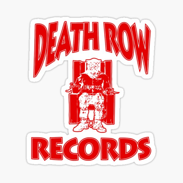 "Retro Death Row Records Panels" Sticker for Sale by MargaretCurtin ...