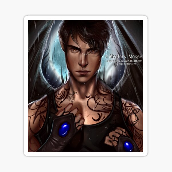 "Azriel version 1" Sticker for Sale by Mysteryartistz | Redbubble