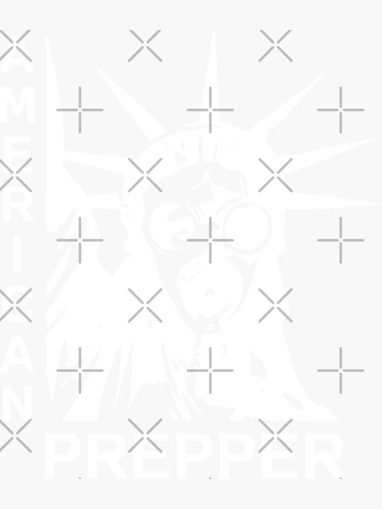 "Preppers design of of the statue of liberty with a gas mask, American ...