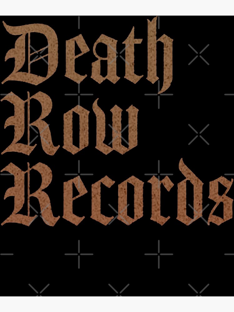 "Vintage Retro Death Row Records Type Logo" Art Print by MargaretCurtin ...