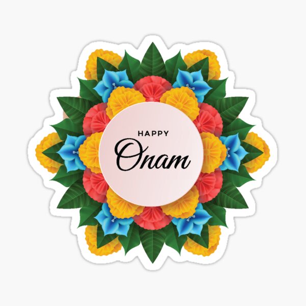 "Happy Onam" Sticker for Sale by HIGHNEO | Redbubble