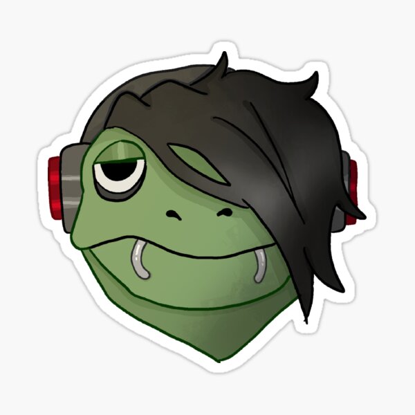 "Emo Frog" Sticker for Sale by Dubitatio-wo | Redbubble