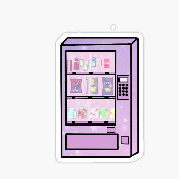 "Kawaii Theme Vending Machine 1" Sticker by crazysdesigns | Redbubble