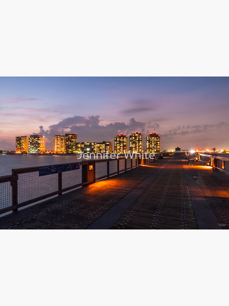 "Days End On Navarre Beach Pier" Sticker for Sale by mljdwhite | Redbubble