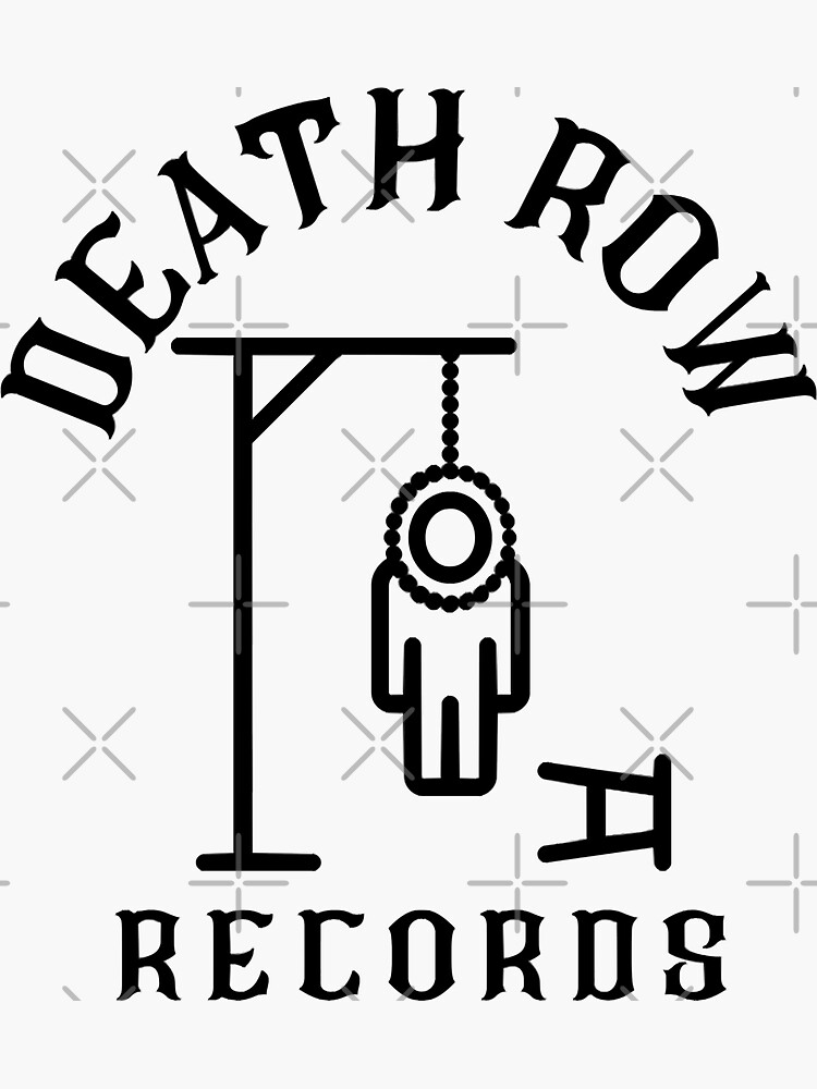 "Best Men DeathRow Art Death Row Records" Sticker for Sale by ...