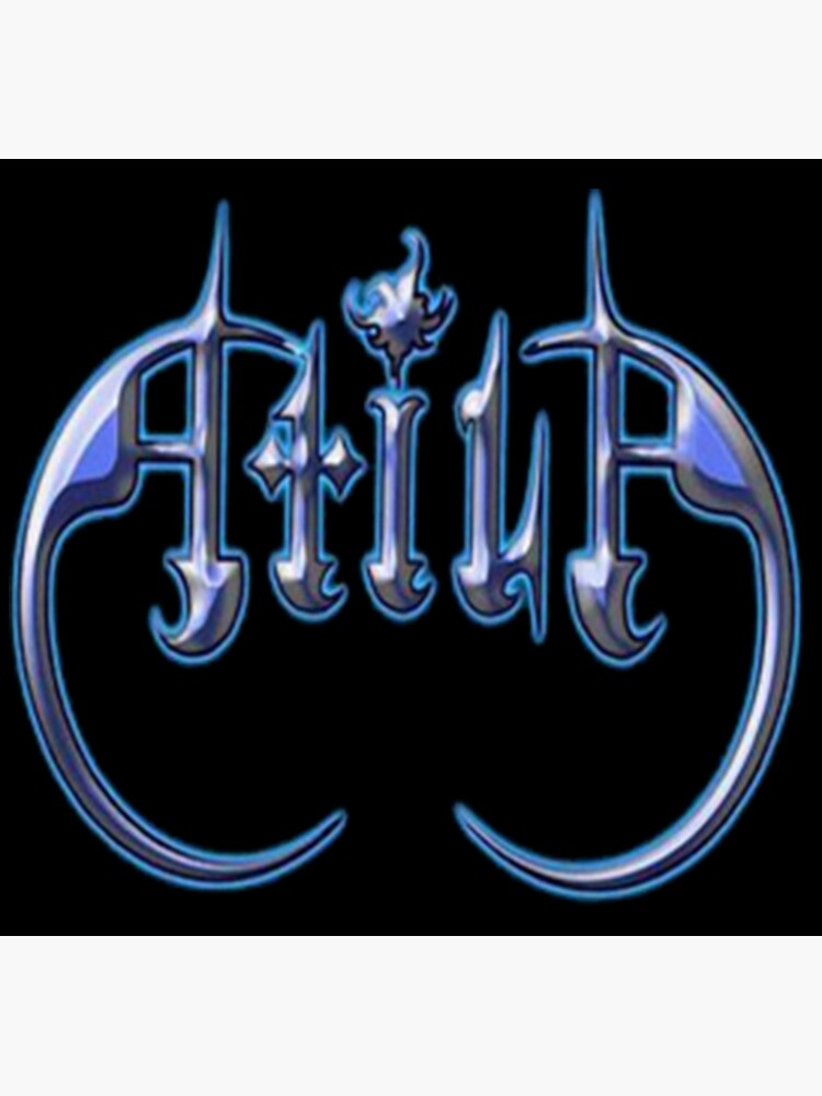 Póster «Increíbles logotipos de la banda favorita de Attila» de ...