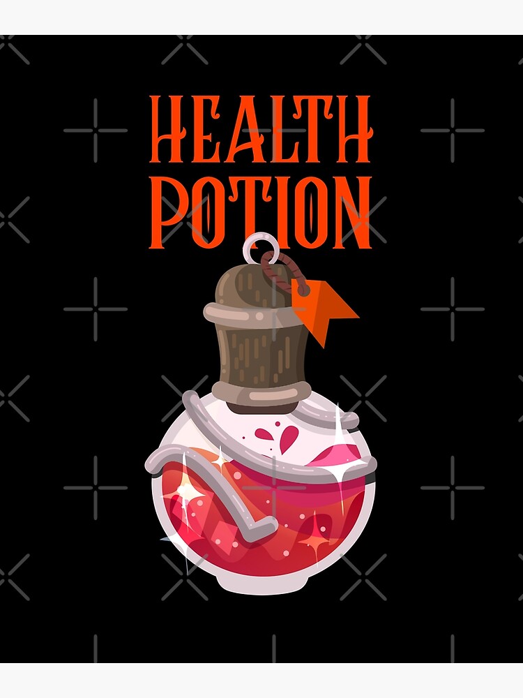 "Health Potion RPG" Poster by MnEmzStudio | Redbubble
