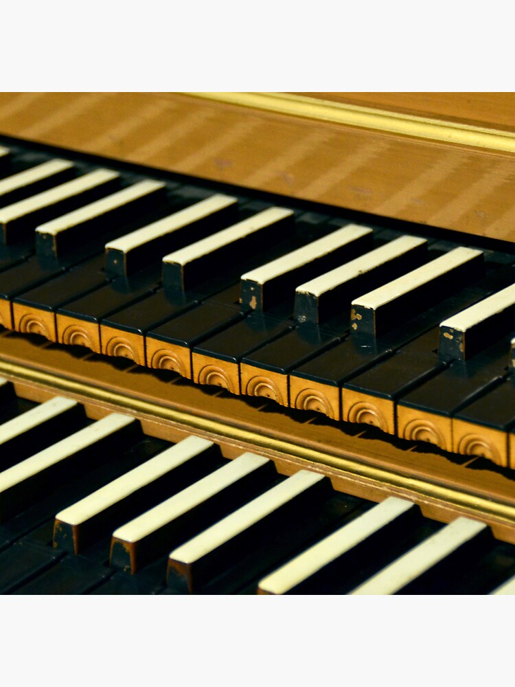"Inverted piano keys" Sticker for Sale by FocalSpot | Redbubble