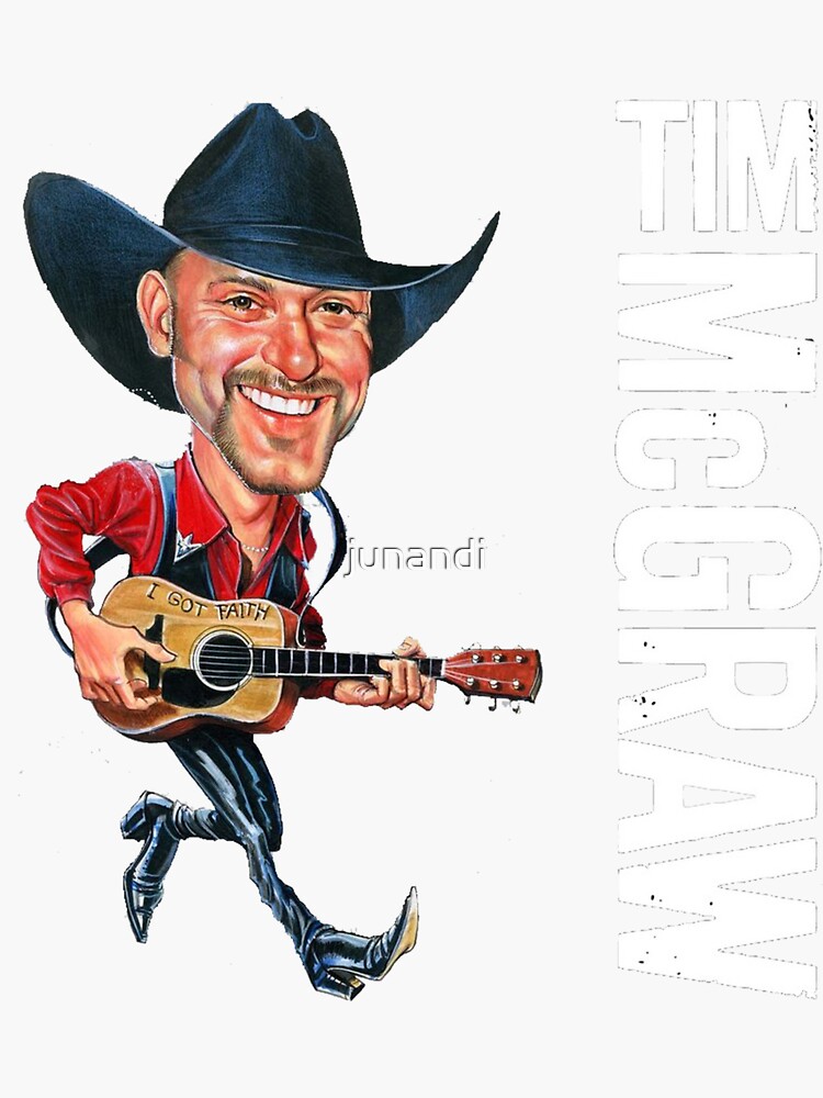 "Tim McGraw 3" Sticker by junandi | Redbubble