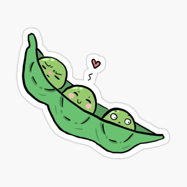 "Sweet Pea" Sticker for Sale by Saphdrawsthings | Redbubble