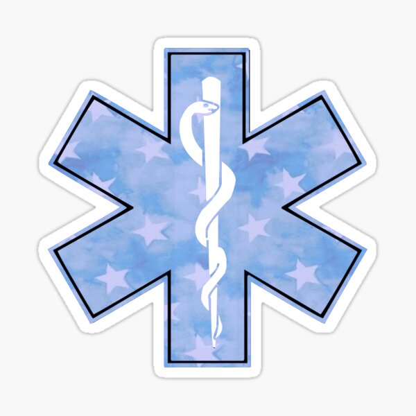 "Blue Stars [Star of Life]" Sticker for Sale by SLP-OEC | Redbubble