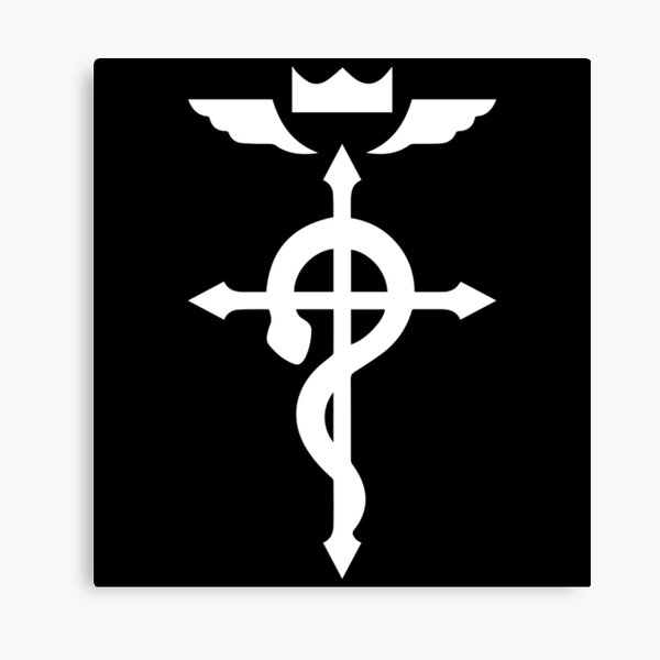 "Flamels Cross Alchemy Symbol " Canvas Print by signsandsymbols | Redbubble