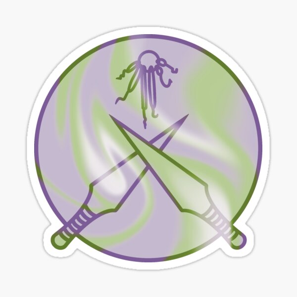 Genderqueer Rogue fantastic Symbol Sticker for Sale