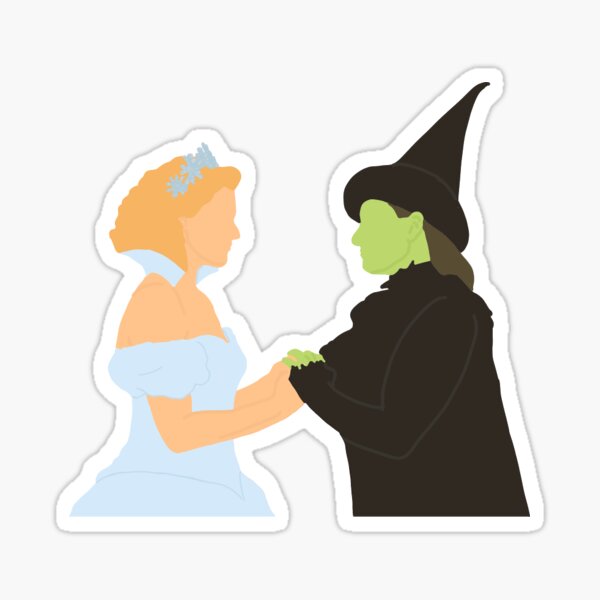 "Elphaba and Glinda" Sticker for Sale by bethxweller | Redbubble