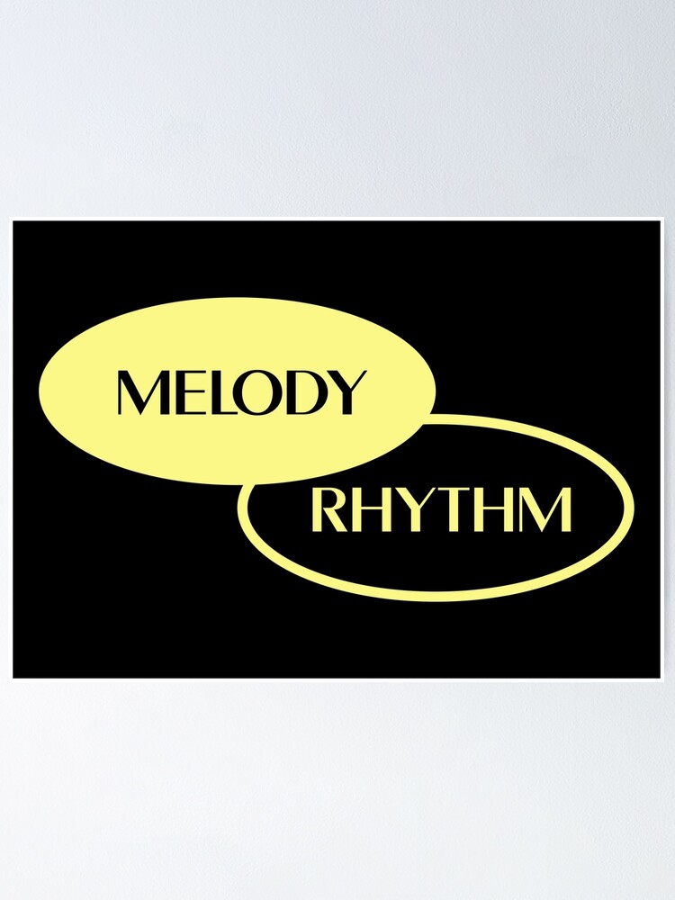 "Melody & Rhythm - Music Graphic" Poster for Sale by gambarin-art ...