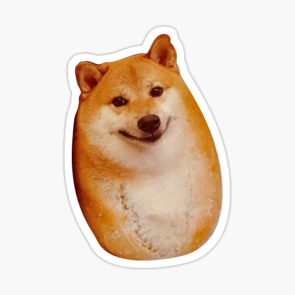 "Loaf of doge" Sticker for Sale by AGZOULINES | Redbubble