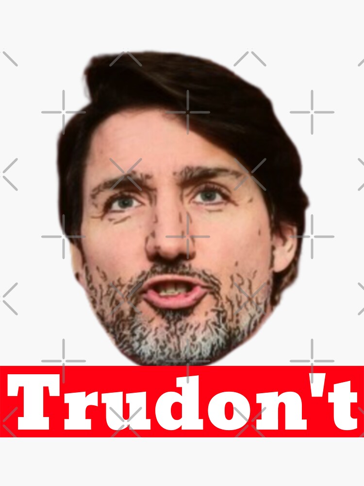 "Justin trudeau Trudont red" Sticker for Sale by pneuf | Redbubble
