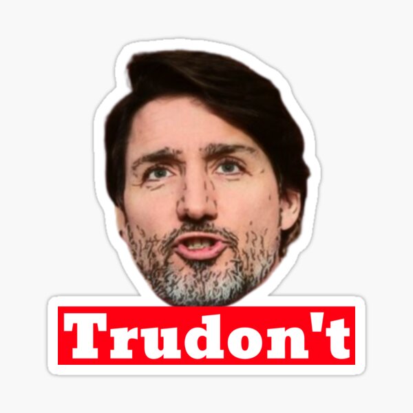 "Justin trudeau Trudont red" Sticker for Sale by pneuf | Redbubble