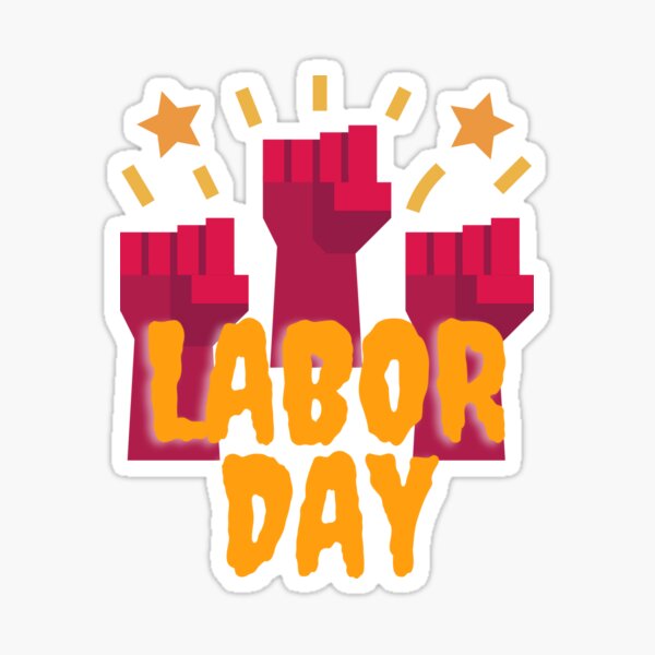 "Happy Labor Day" Sticker for Sale by mo91 | Redbubble