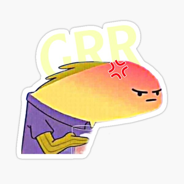 "Emoji grr" Sticker for Sale by sizamix | Redbubble
