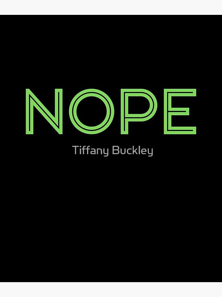 "Nope (Funny Minimalist) - Green Block" Poster for Sale by ...