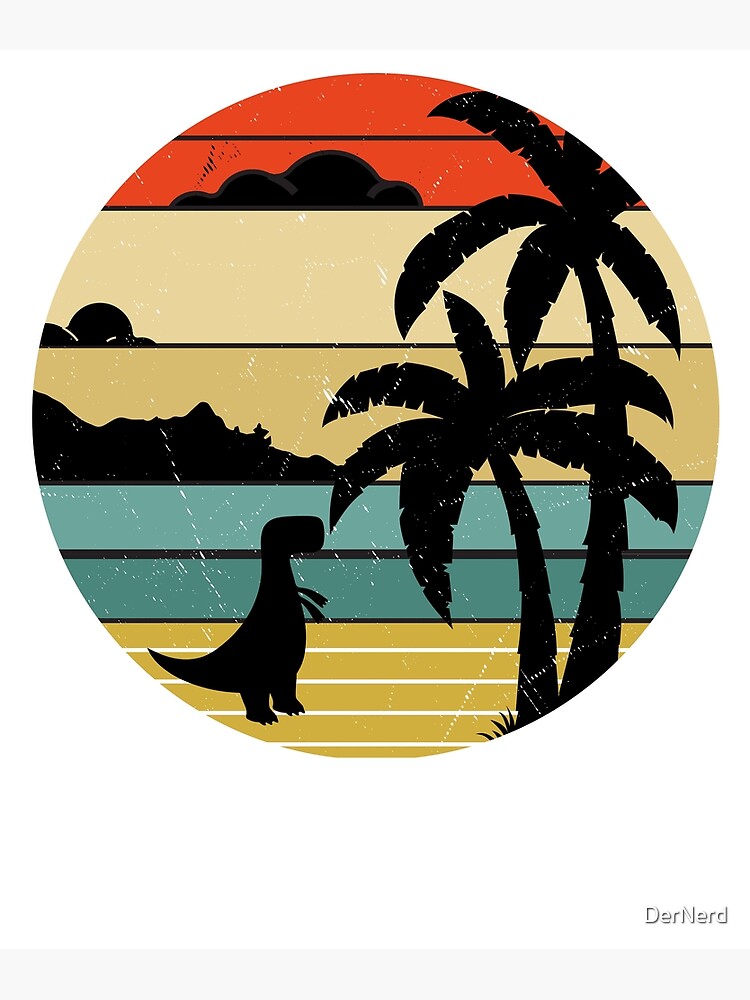 "Trex Retro Vintage T-Rex Dino Tyrannosaurus" Poster by DerNerd | Redbubble