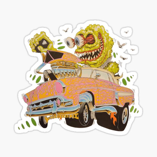 "Bel Air Monster Roth Fink Style" Sticker for Sale by mikewhone | Redbubble