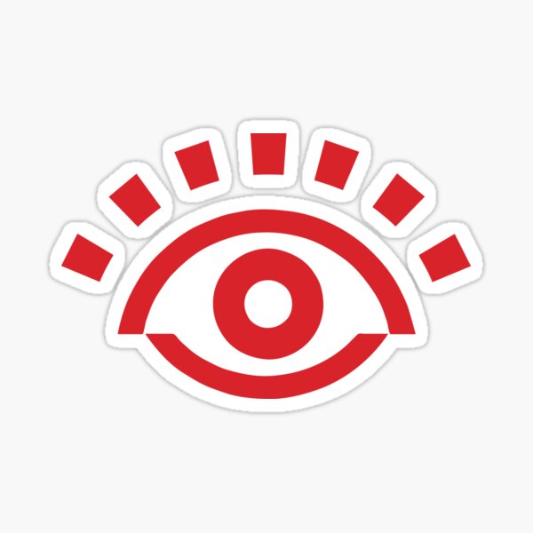 "Red Eyes" Sticker for Sale by Oz4N | Redbubble