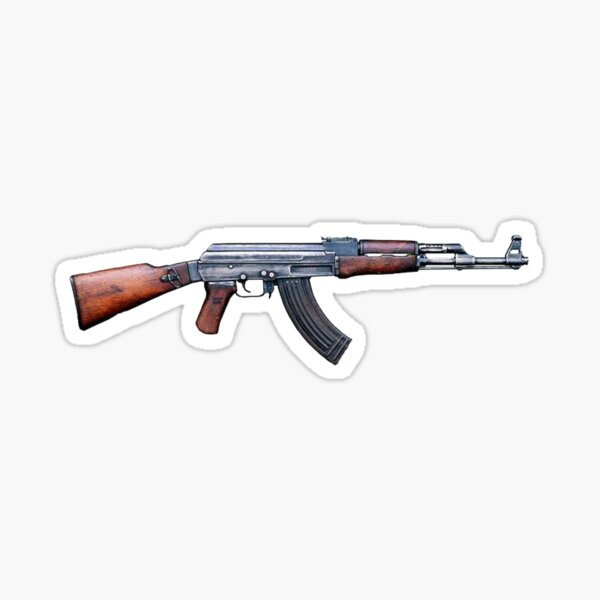 " kalachnikov AK-47" Sticker for Sale by omardaoudi | Redbubble