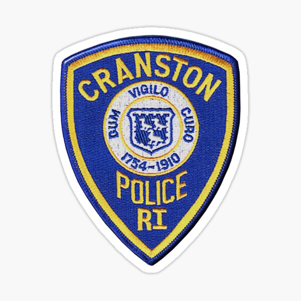 "Cranston Police" Sticker for Sale by lawrencebaird | Redbubble