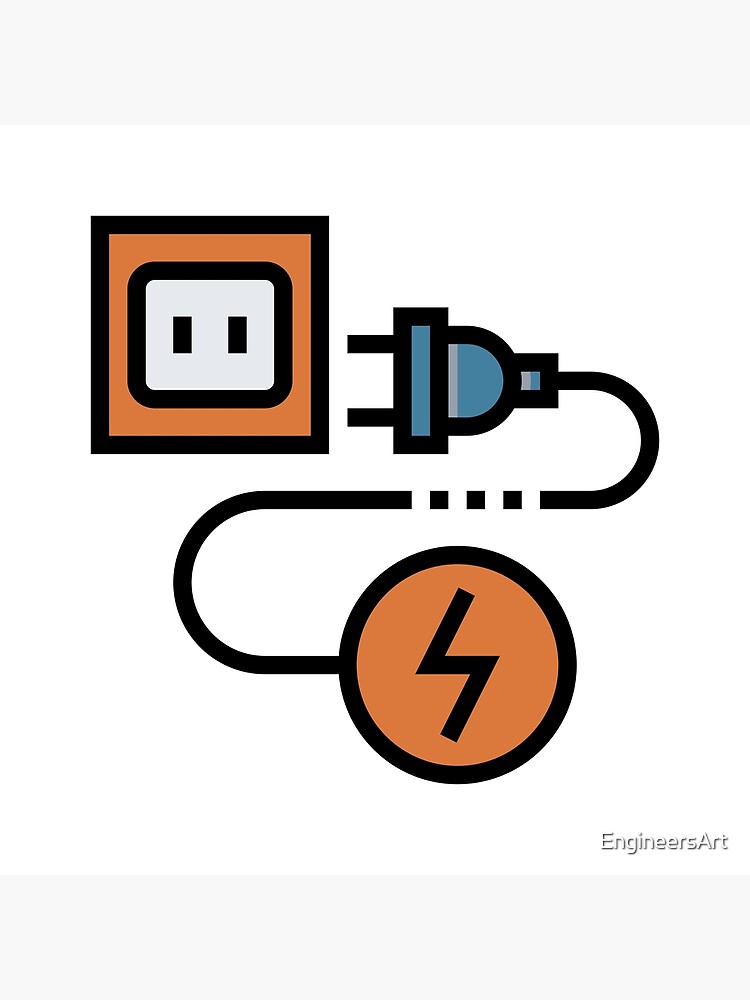 "Electrical Plug and socket" Poster by EngineersArt | Redbubble