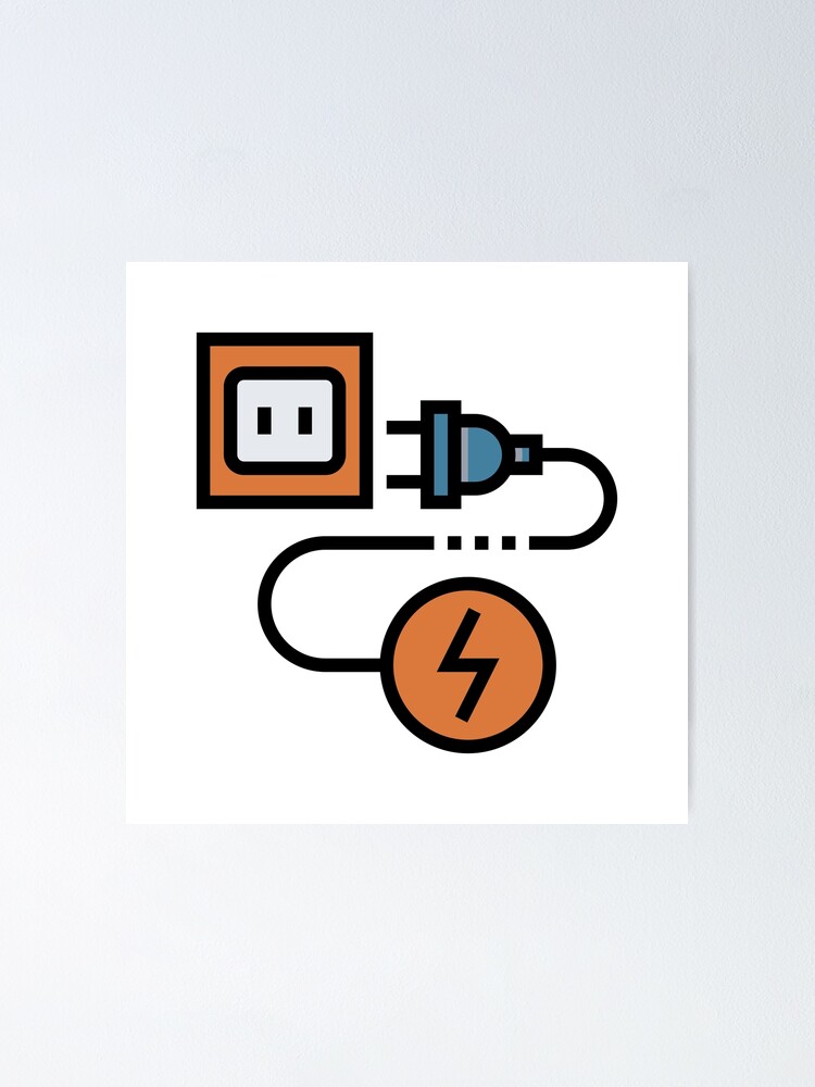 "Electrical Plug and socket" Poster by EngineersArt | Redbubble