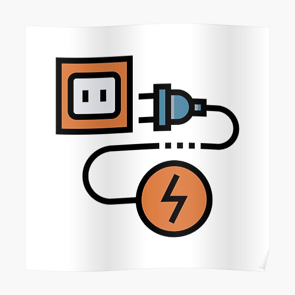 "Electrical Plug and socket" Poster by EngineersArt | Redbubble