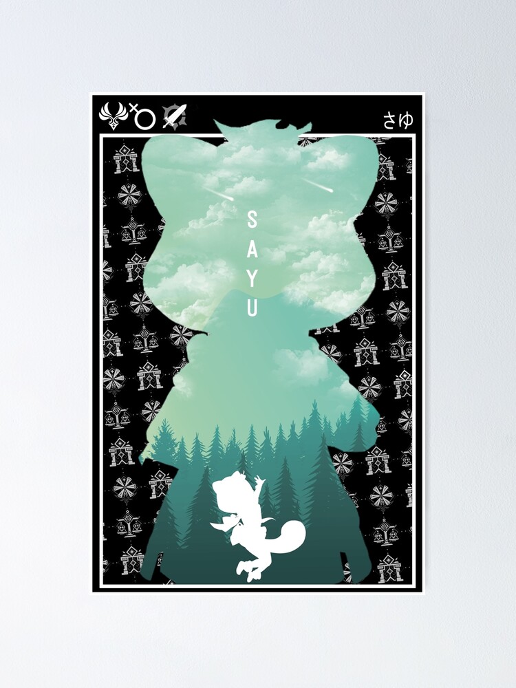 "Sayu - Genshin Impact" Poster by HandyBrandy | Redbubble