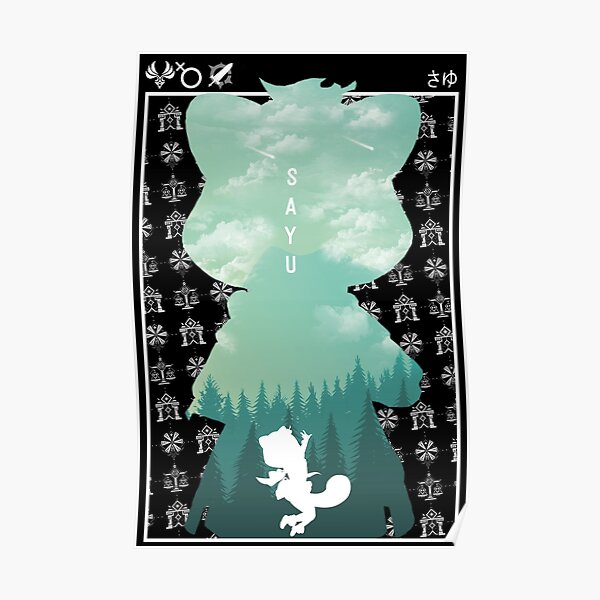 "Sayu - Genshin Impact" Poster by HandyBrandy | Redbubble