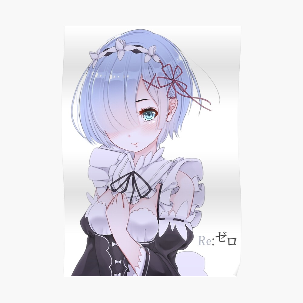 "Rem Re:Zero" Poster by raw95 | Redbubble